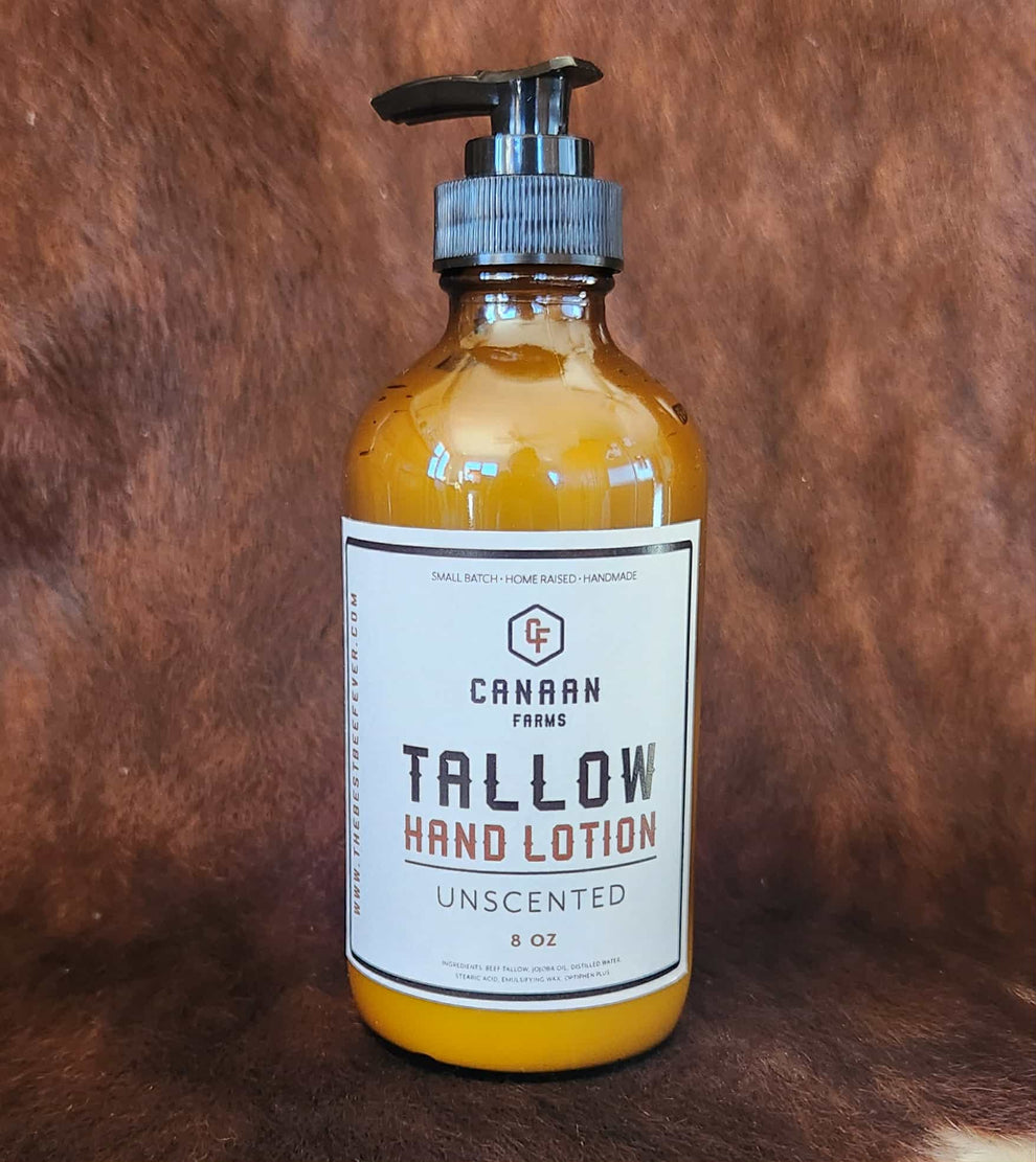 Tallow Hand Lotion – Canaan Farms, LLC
